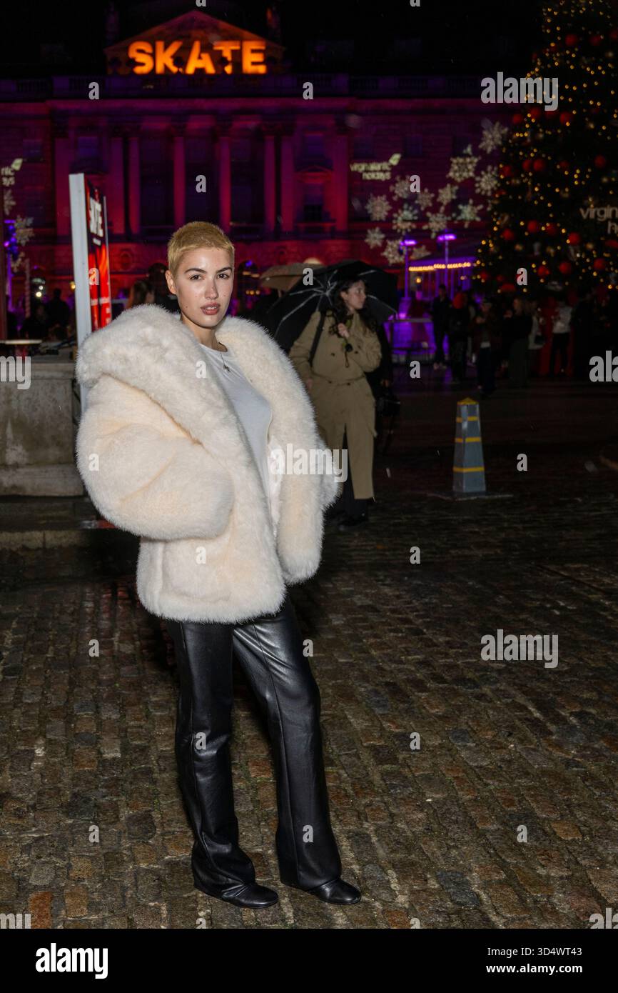 Singer Heir attending skate 2025 at Somerset House London Stock Photo ...