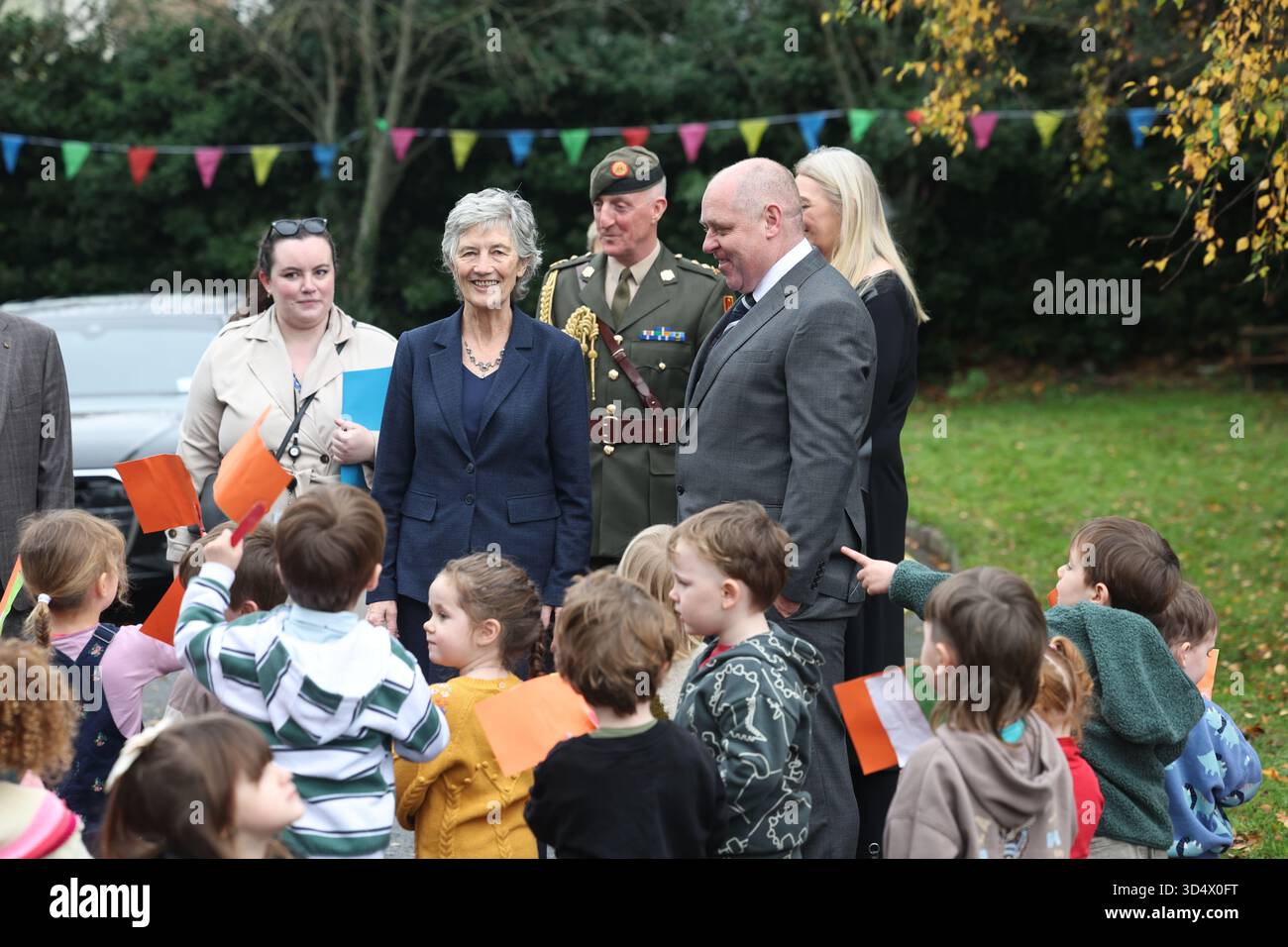 President Catherine Connolly during a visit to Gaelscoil Inse Chor in ...