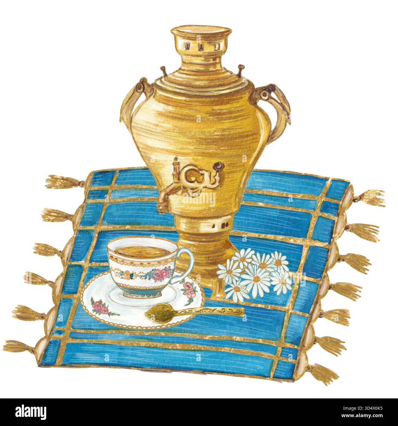 Set dishes cups hot Cut Out Stock Images & Pictures - Alamy