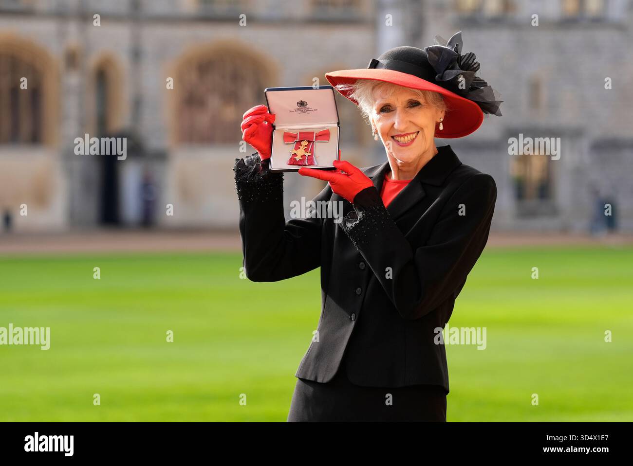 Lady Anita May (Anita Dobson) after being made an Officer of the Order ...