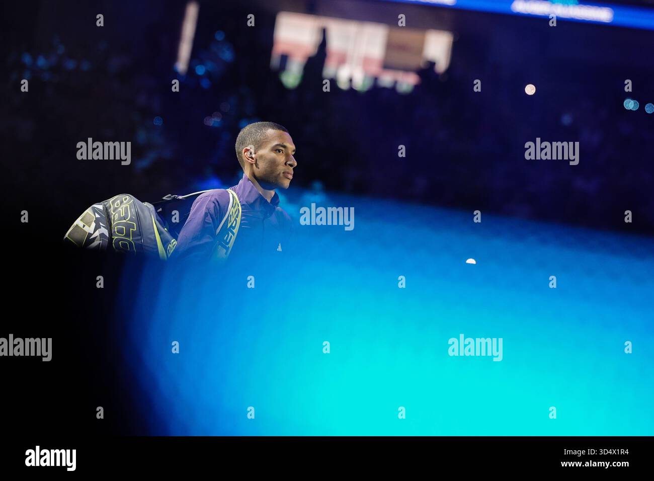 Canada's Felix Auger Aliassime before the singles tennis match of the ...