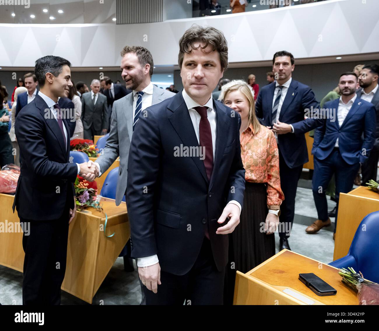 THE HAGUE - Jesse Klaver (GroenLinks-PvdA), Derk Boswijk (CDA) and ...
