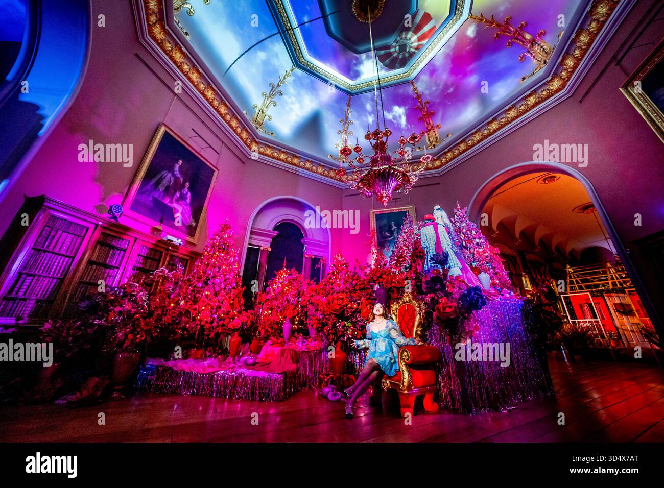 Yani Lin in The Long Gallery dressed as the Emerald City, during a ...