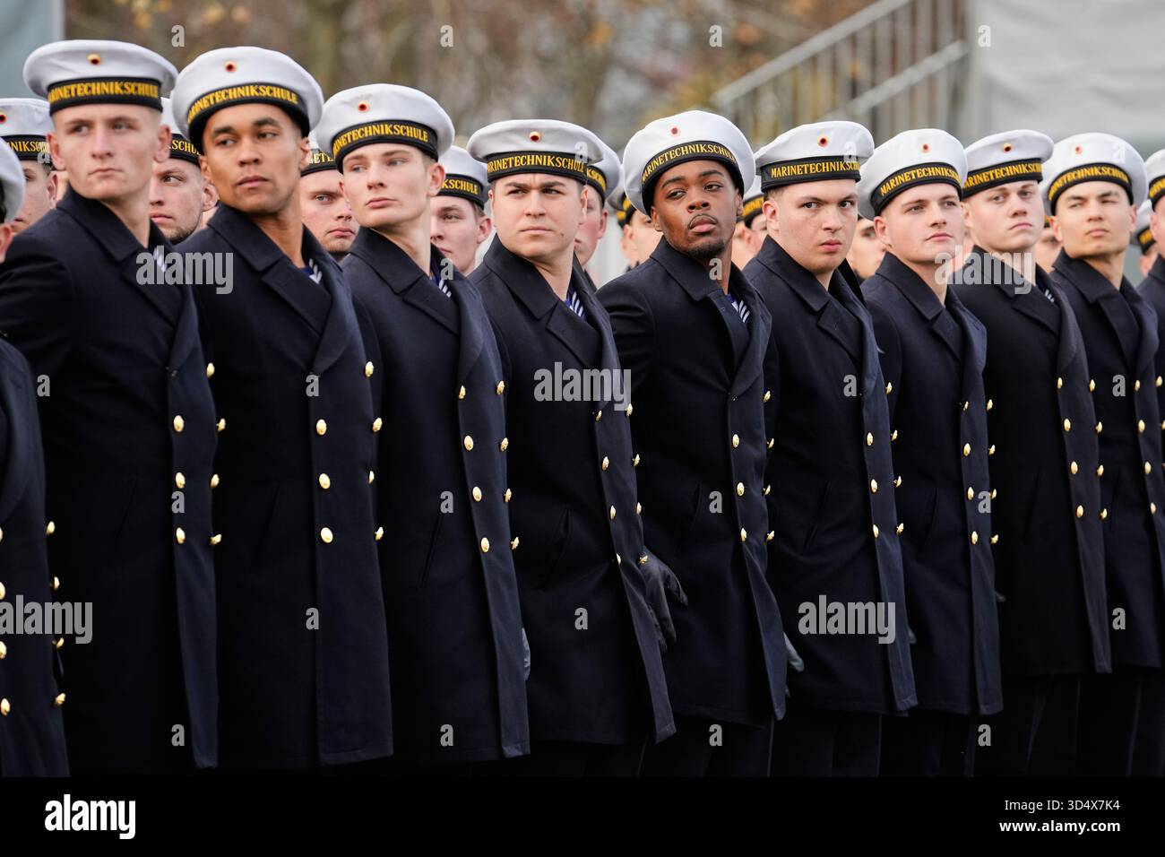 Recruits take part in the ceremonial pledge as a central event to mark ...