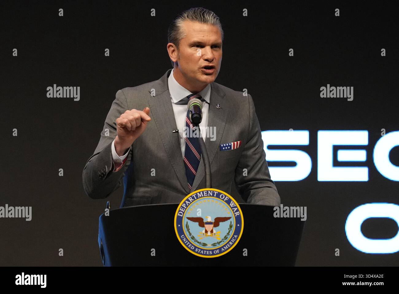 Defense Secretary Pete Hegseth speaks during the 4th annual Northeast ...