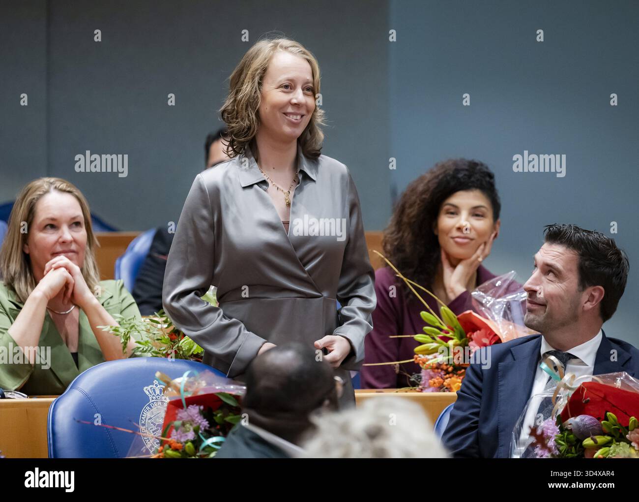 THE HAGUE - Marijke Synhaeve (D66) during the swearing-in ceremony as a member of the House of ...