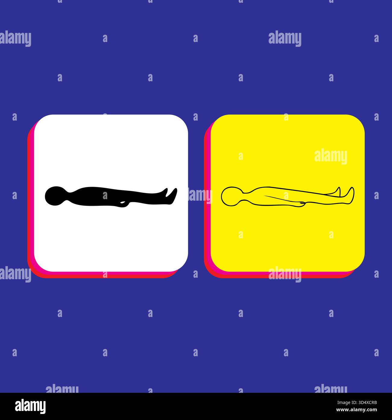 Yoga treatment practice Stock Vector Images - Alamy