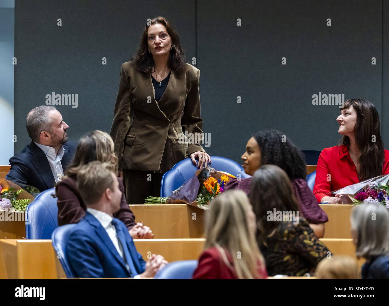THE HAGUE - Sandra Beckerman (SP) during the swearing-in ceremony as a ...