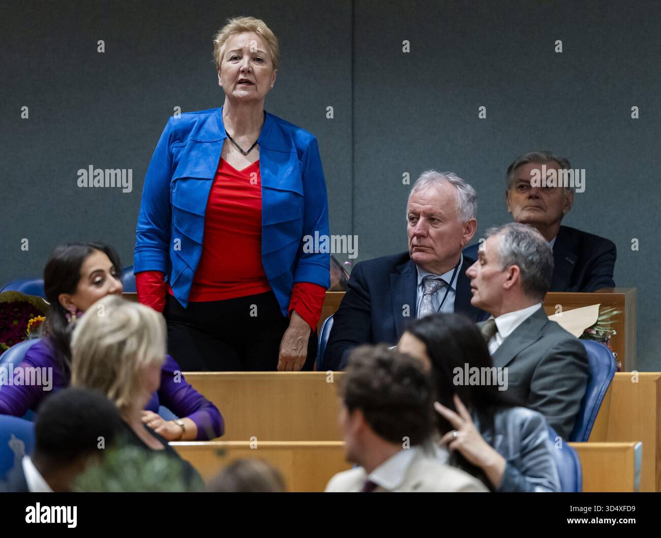 THE HAGUE - Corrie van Brenk (50PLUS) during the swearing-in ceremony ...