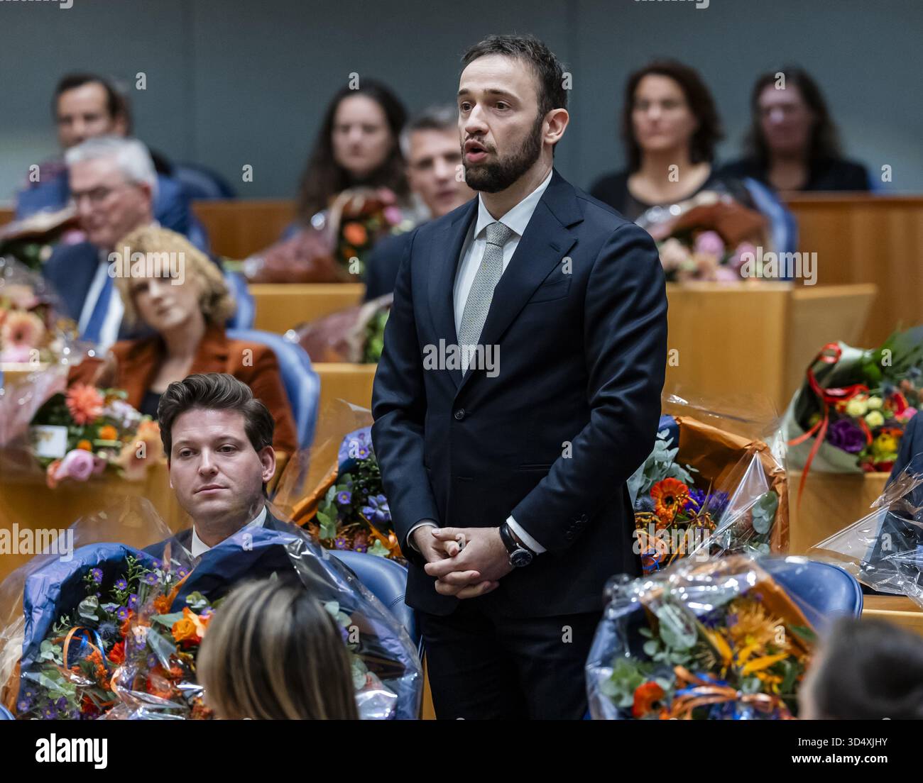 THE HAGUE - Silvio Erkens (VVD) during the swearing-in ceremony as a ...