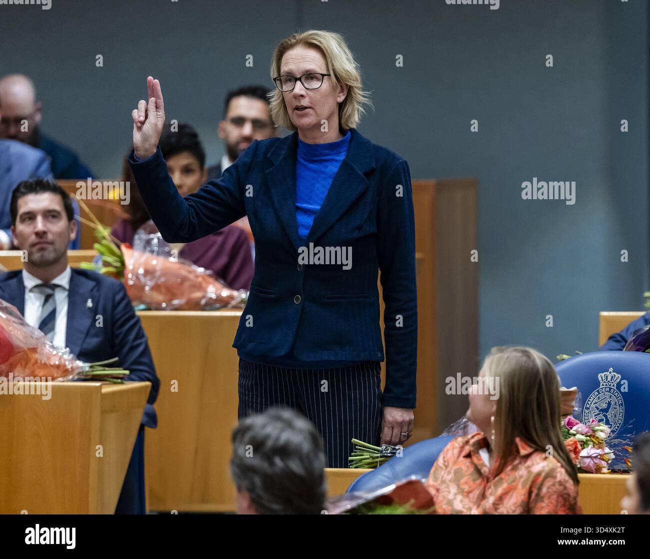THE HAGUE - Luciënne Boelsma-Hoekstra (CDA) during the swearing-in ...