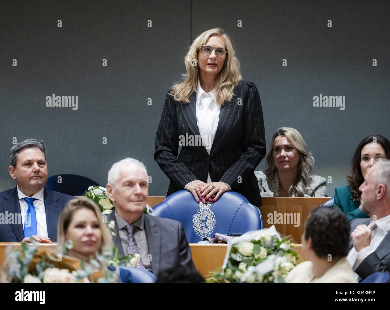 THE HAGUE - Rachel van Meetelen (PVV) during the swearing-in ceremony ...