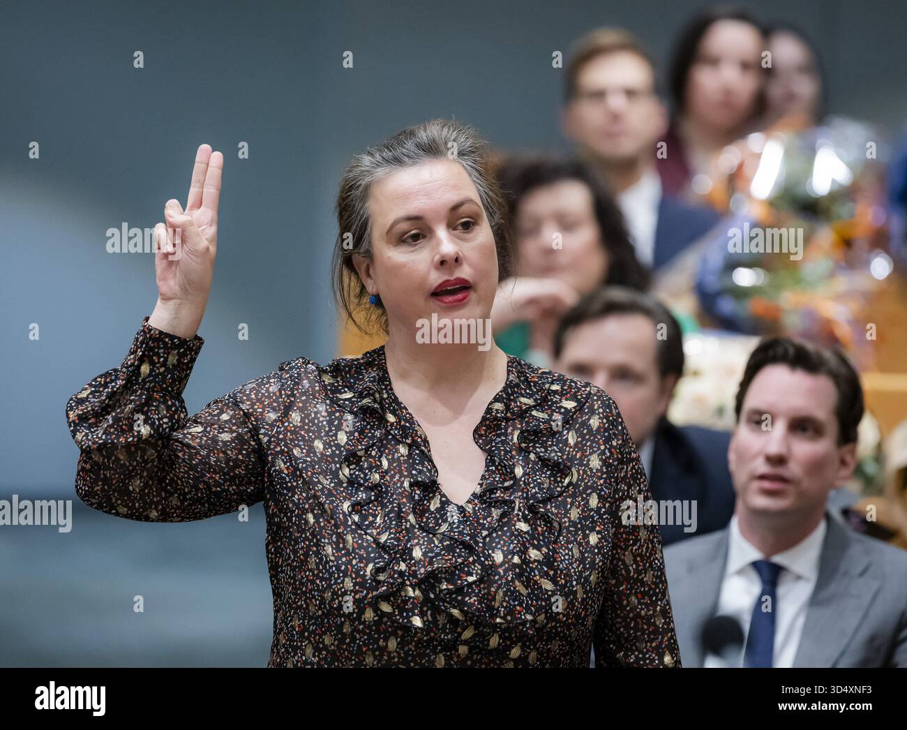 THE HAGUE - Annabel Nanninga (JA21) during the swearing-in ceremony as ...