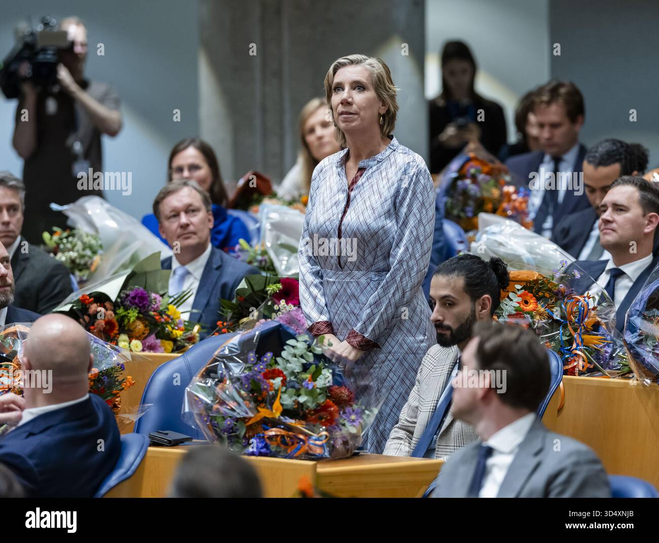 THE HAGUE - Ingrid Michon-Derkzen (VVD) during the swearing-in ceremony ...