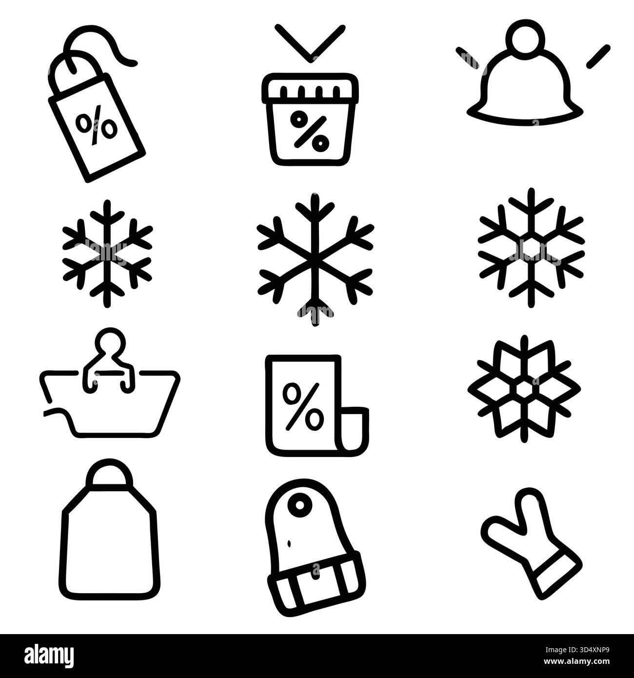 Holiday commerce icons Cut Out Stock Images & Pictures - Alamy