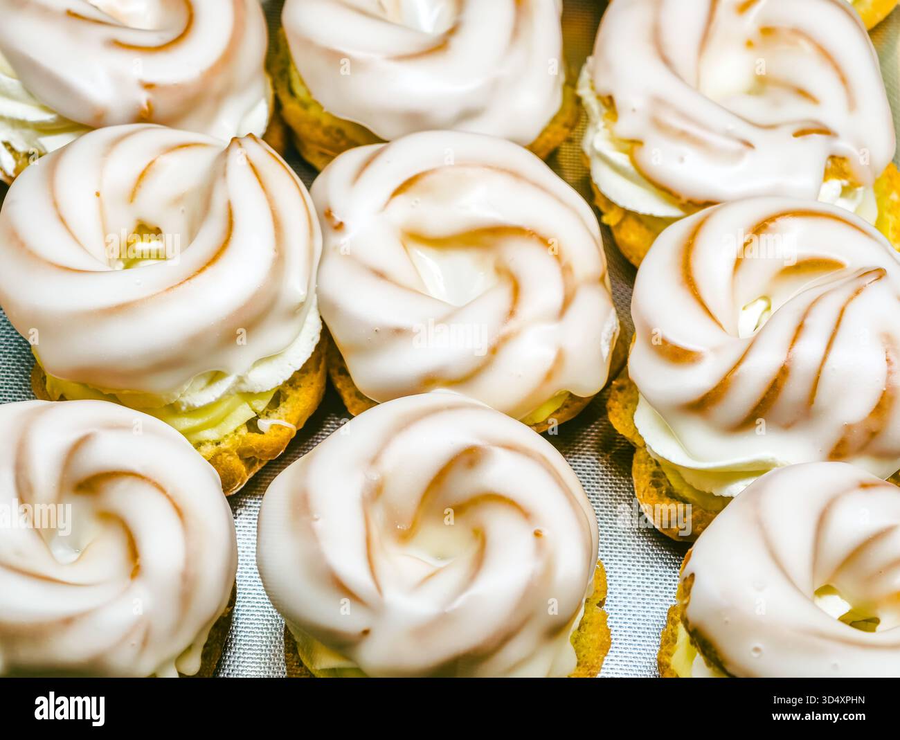 Lemon Meringue Tarts Display Mini Tartlets Toasted Swiss Meringue ...