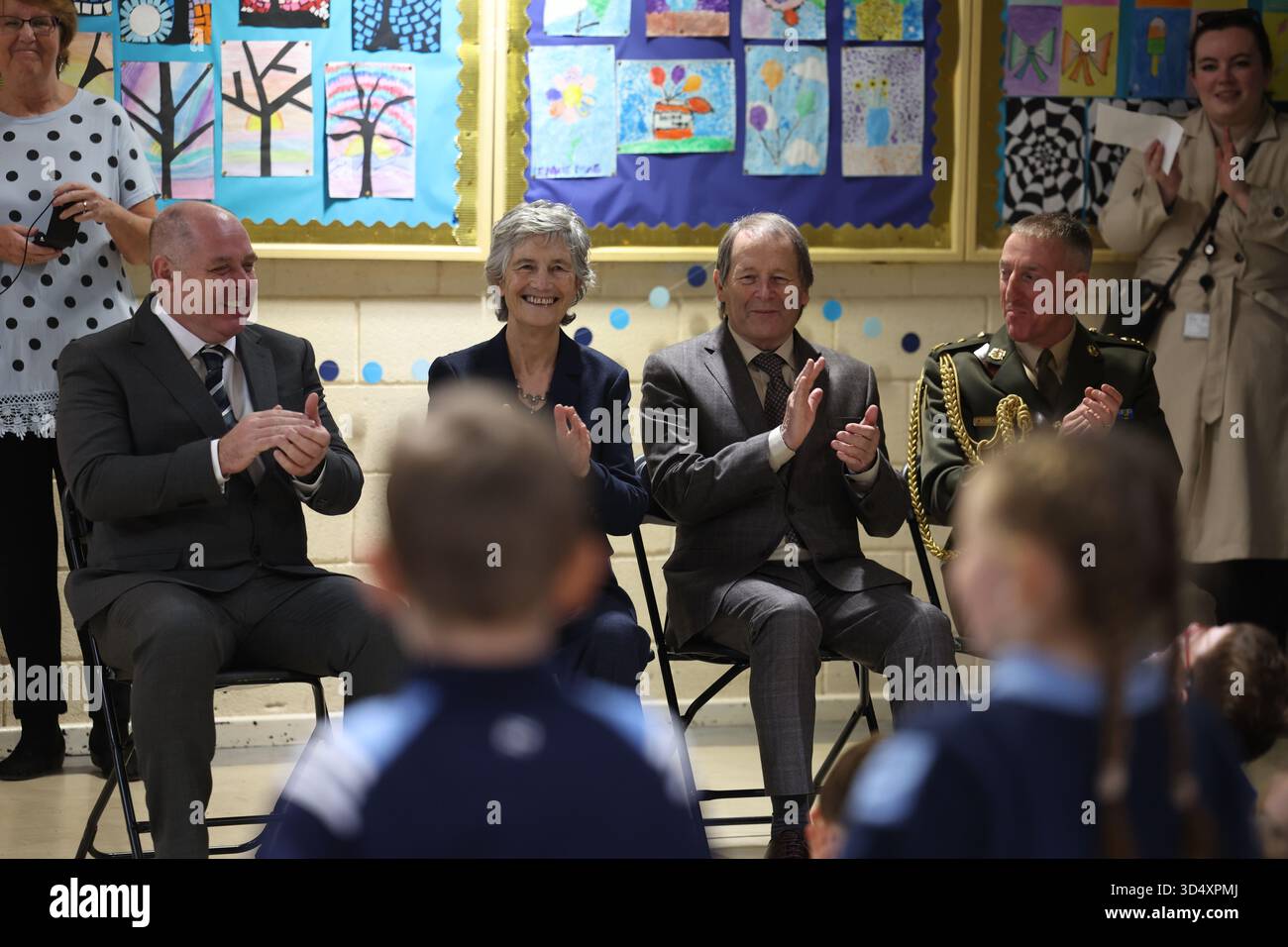 President Catherine Connolly during a visit to Gaelscoil Inse Chor in ...