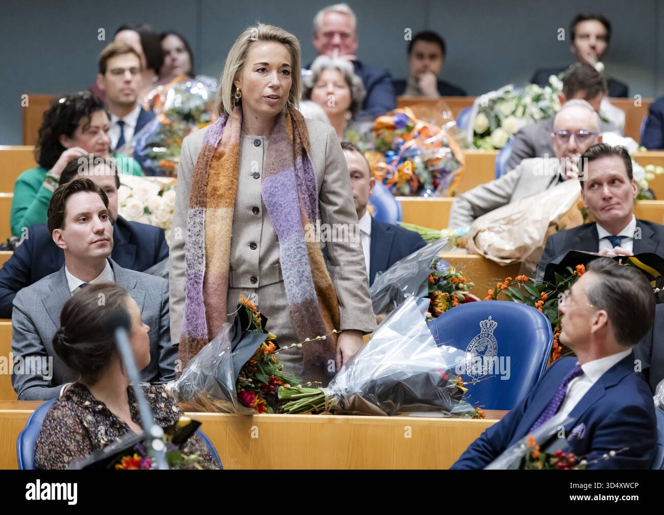 THE HAGUE - Ingrid Coenradie (JA21) during the swearing-in ceremony as ...