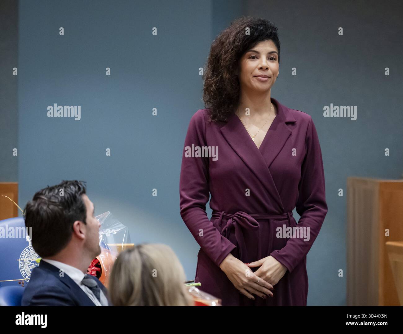 THE HAGUE - Heera Dijk (D66) during the swearing-in ceremony as a member of the House of ...