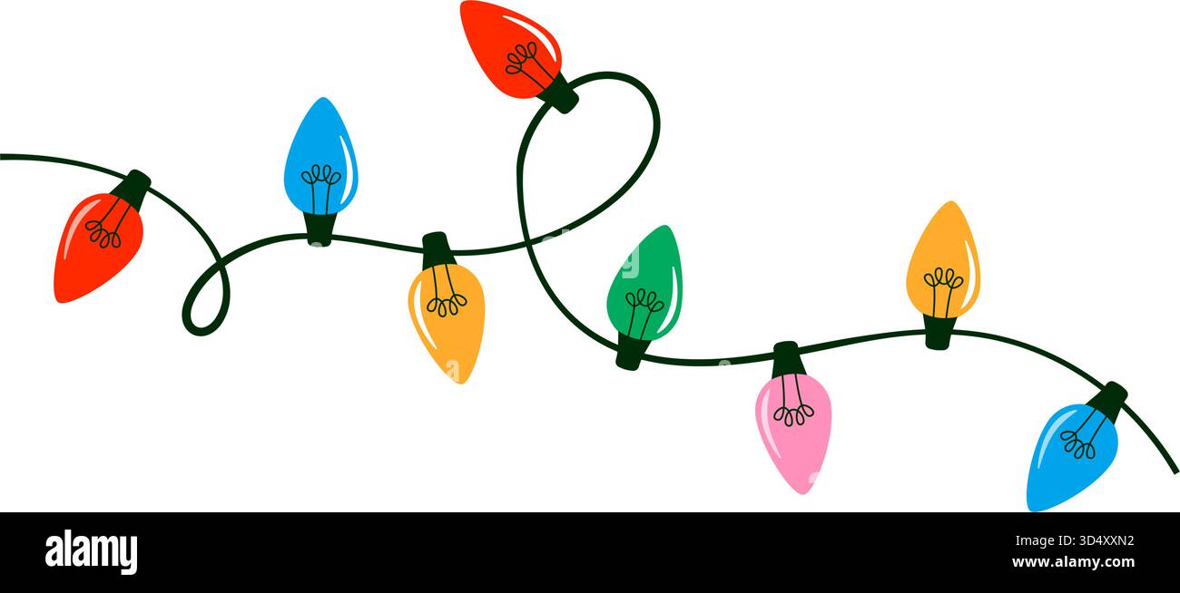 Christmas ornaments light bulb Stock Vector Images - Alamy