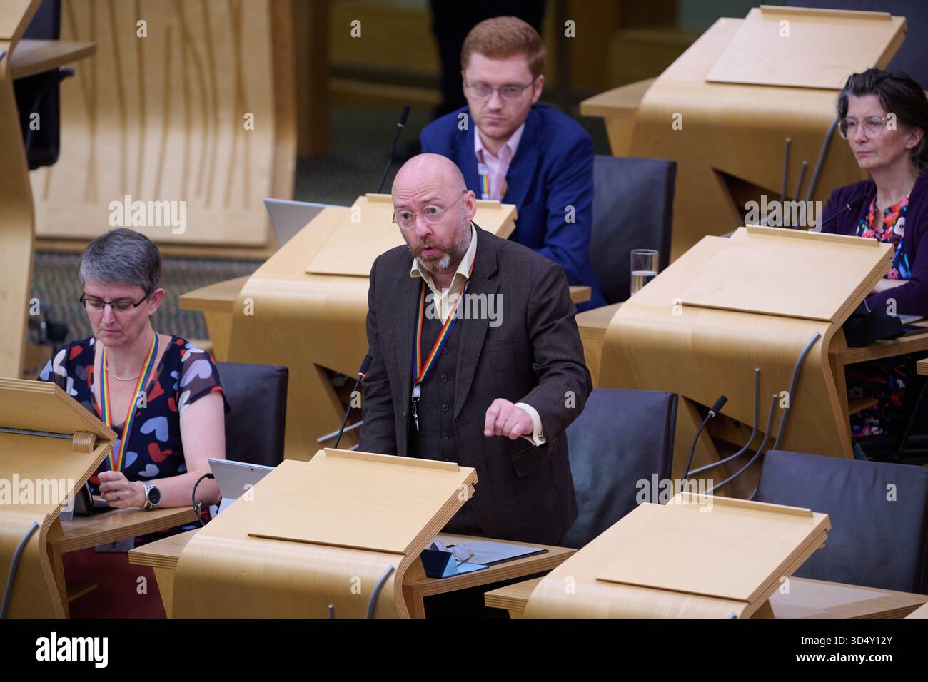 Edinburgh Scotland, UK 12 November 2025. Patrick Harvie MSP at the ...