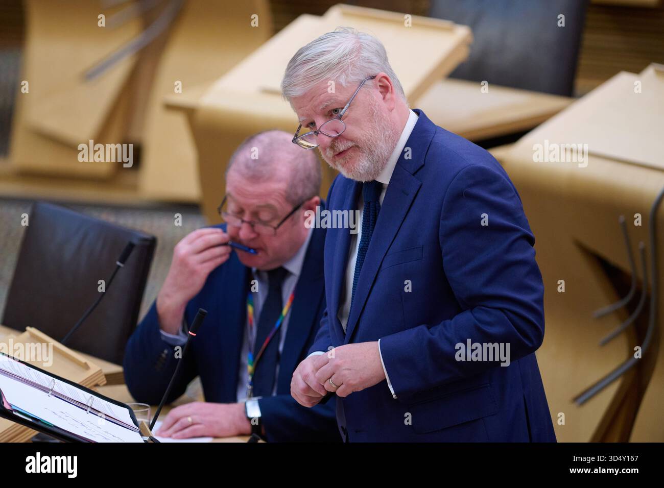 Edinburgh Scotland, UK 12 November 2025. Cabinet Secretary for Constitution, External Affairs ...