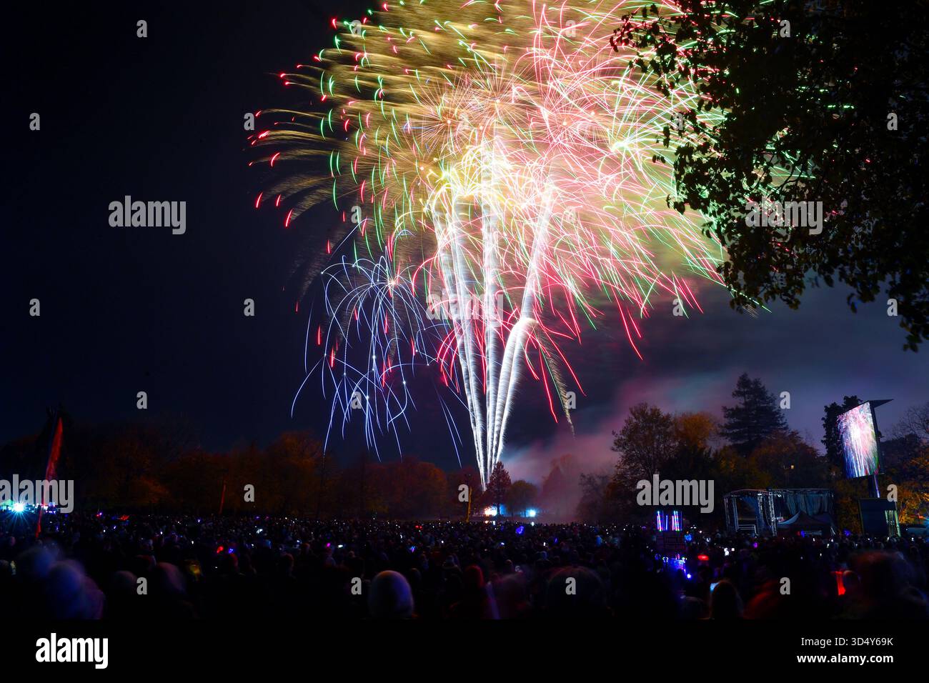 Leicester, Leicestershire, UK. 1st November 2025. Uk News A firework ...