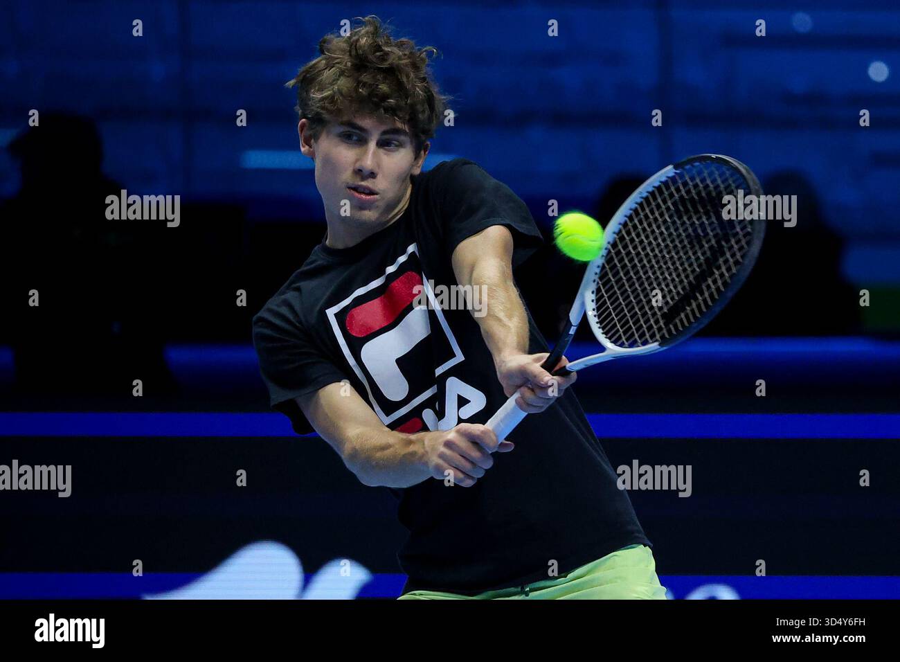 Maxim Mrva in training during Nitto ATP Finals 2025, International ...