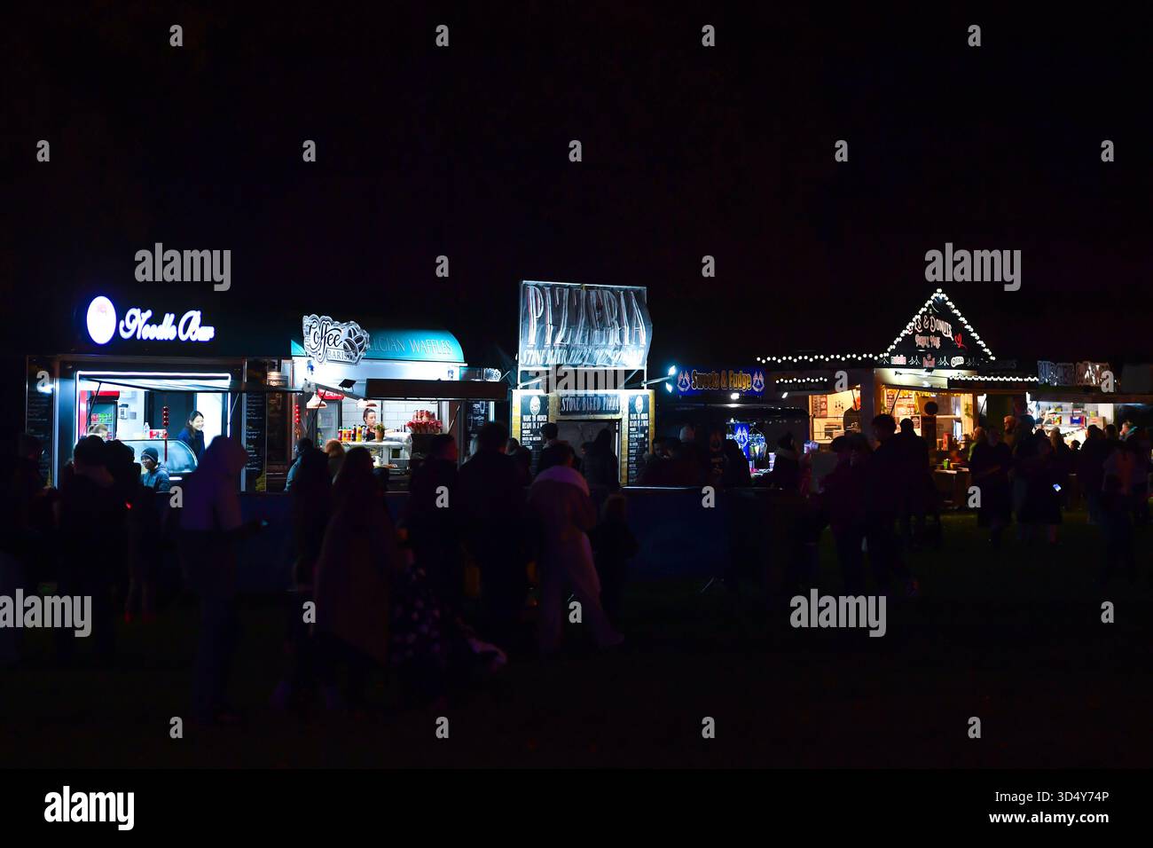 Leicester, Leicestershire, UK. 1st November 2025. Uk News. Food vendors ...