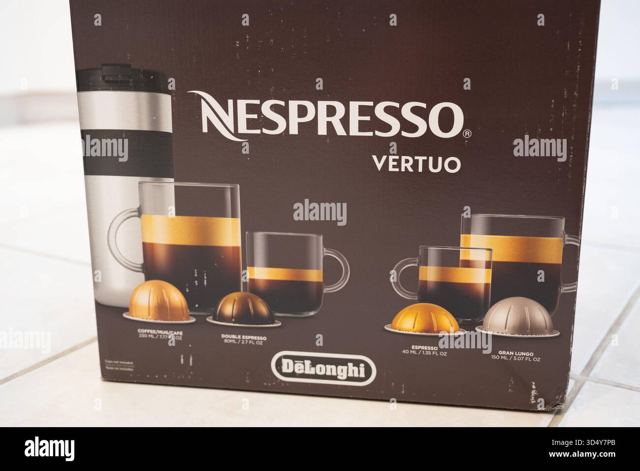 Retail packaging for Nespresso Vertuo coffee pod system with DeLonghi ...