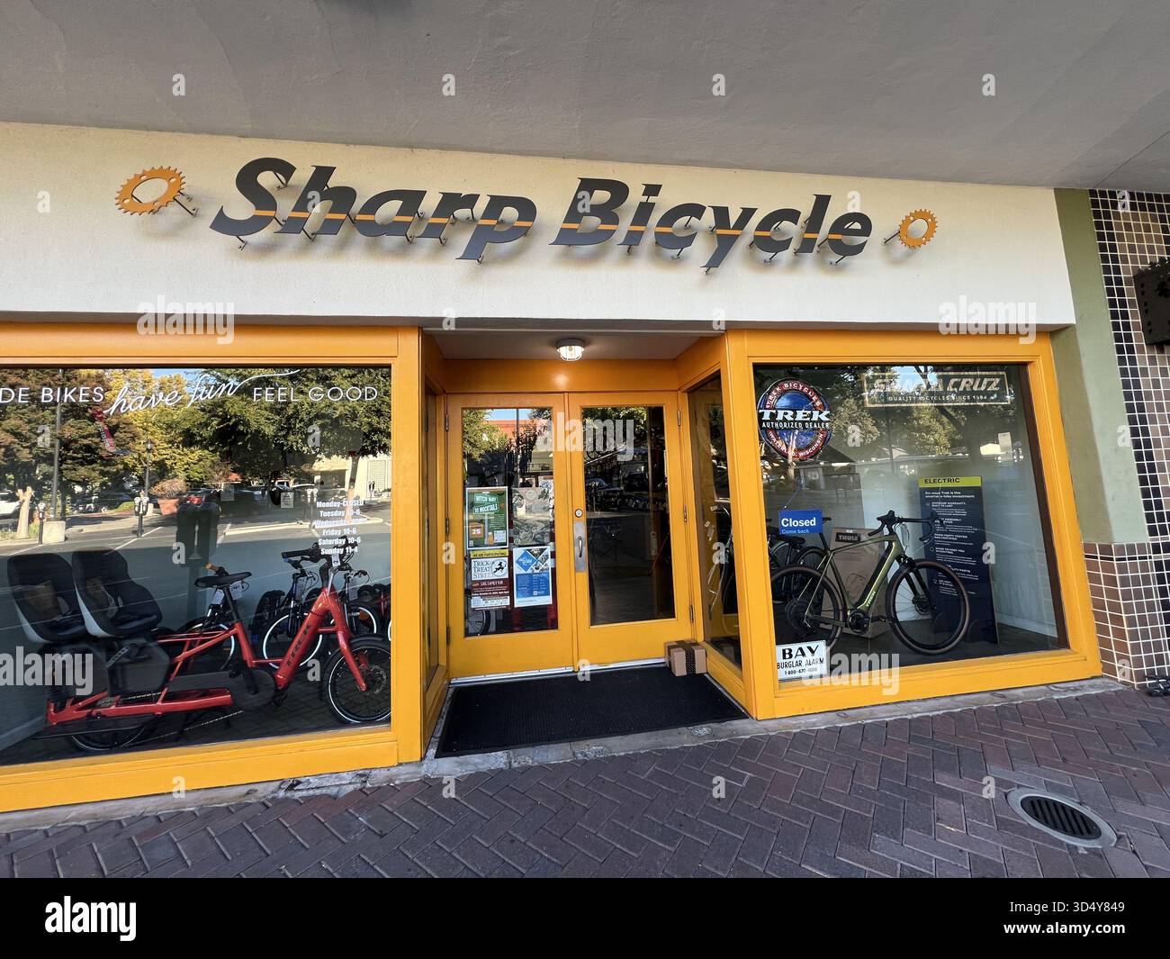 Facade of Sharp Bicycle, Lafayette, California, October 17, 2025 ...
