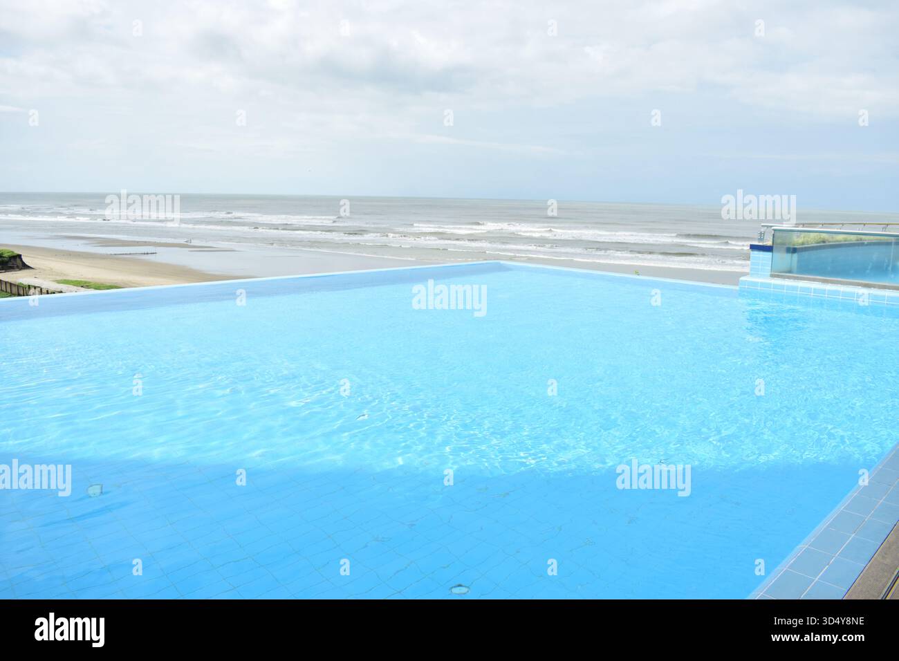 Luxurious Infinity Swimming Pool - Stunning Views at Cox’s Bazar Stock ...