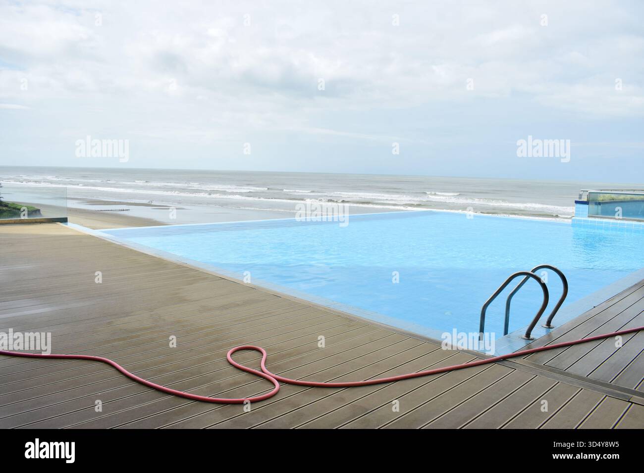 Luxurious Infinity Swimming Pool - Stunning Views at Cox’s Bazar Stock ...