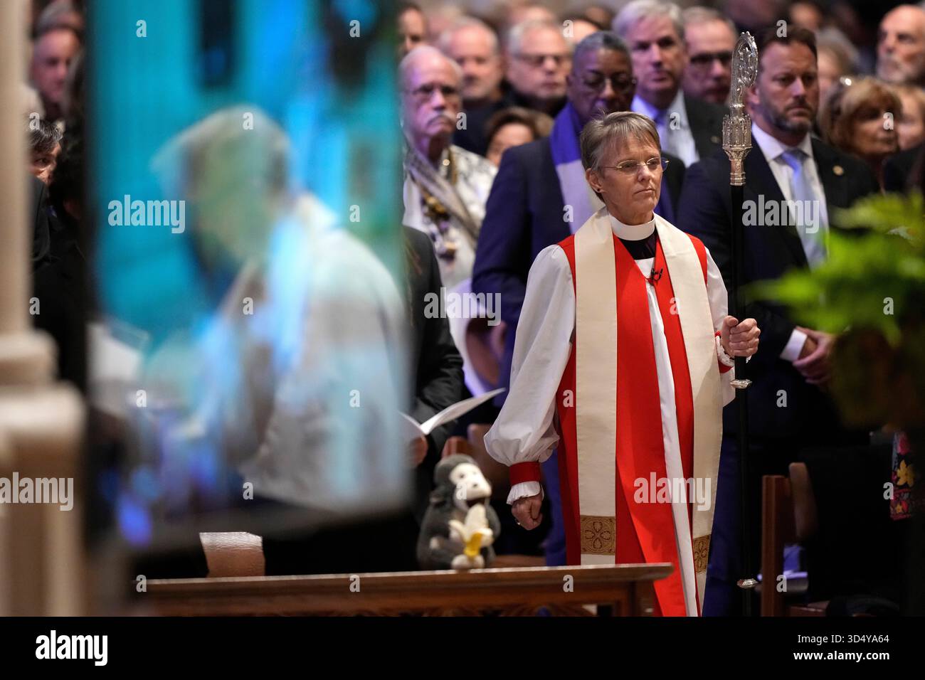 Right Rev. Mariann Edgar Budde arrives for a memorial service for ...
