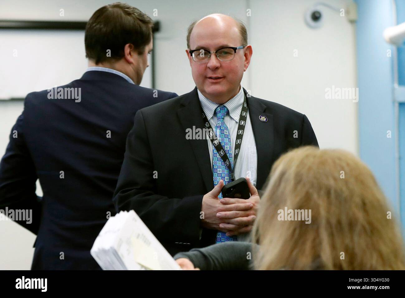 FILE - Maine Secretary of State Matt Dunlap oversees the recounting of ...