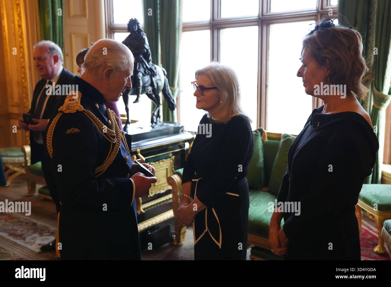 Susan Ferguson-O’Neill (Daughter) receives the Elizabeth Emblem from ...