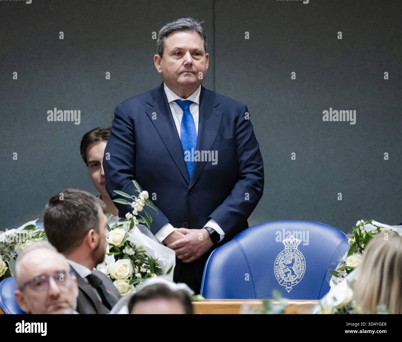 THE HAGUE - Chris Jansen (PVV) during the swearing-in ceremony as a member of the House of ...