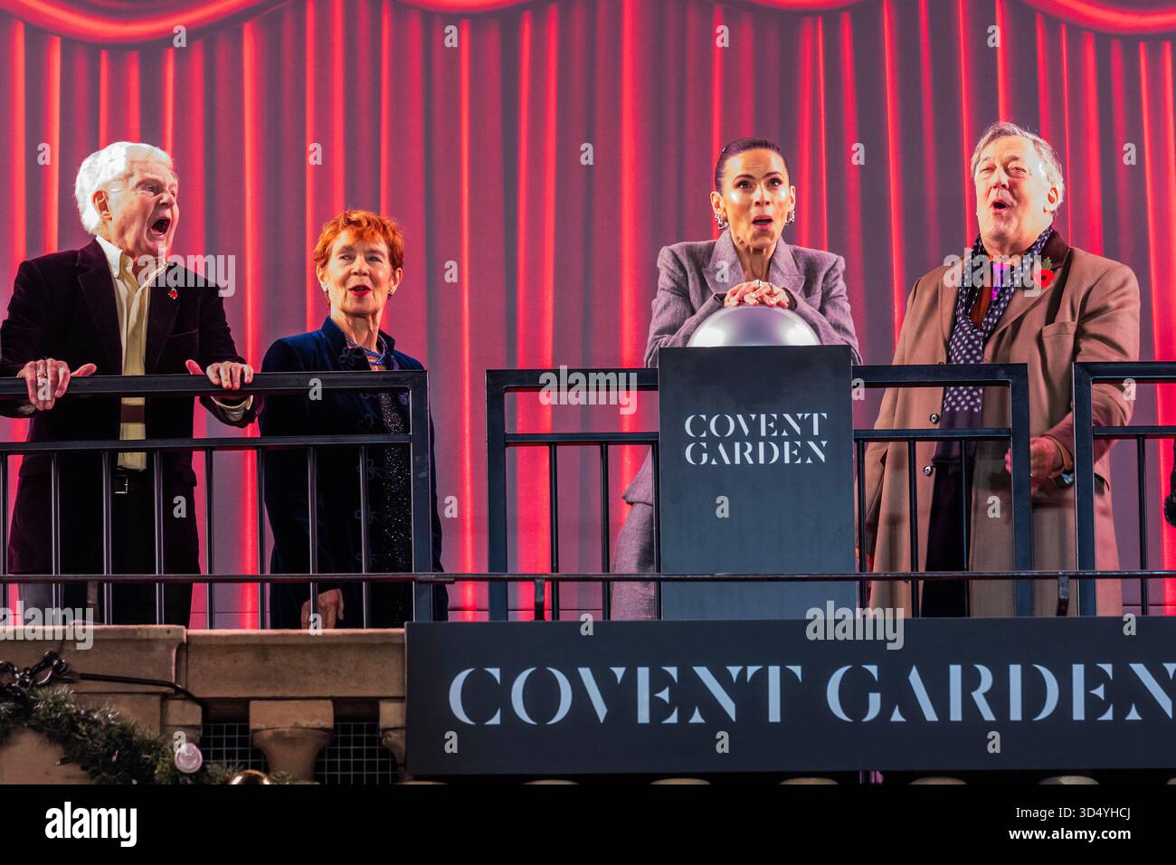 London, UK. 12 Nov 2025. The lights are turned on by Hayley Atwell ...