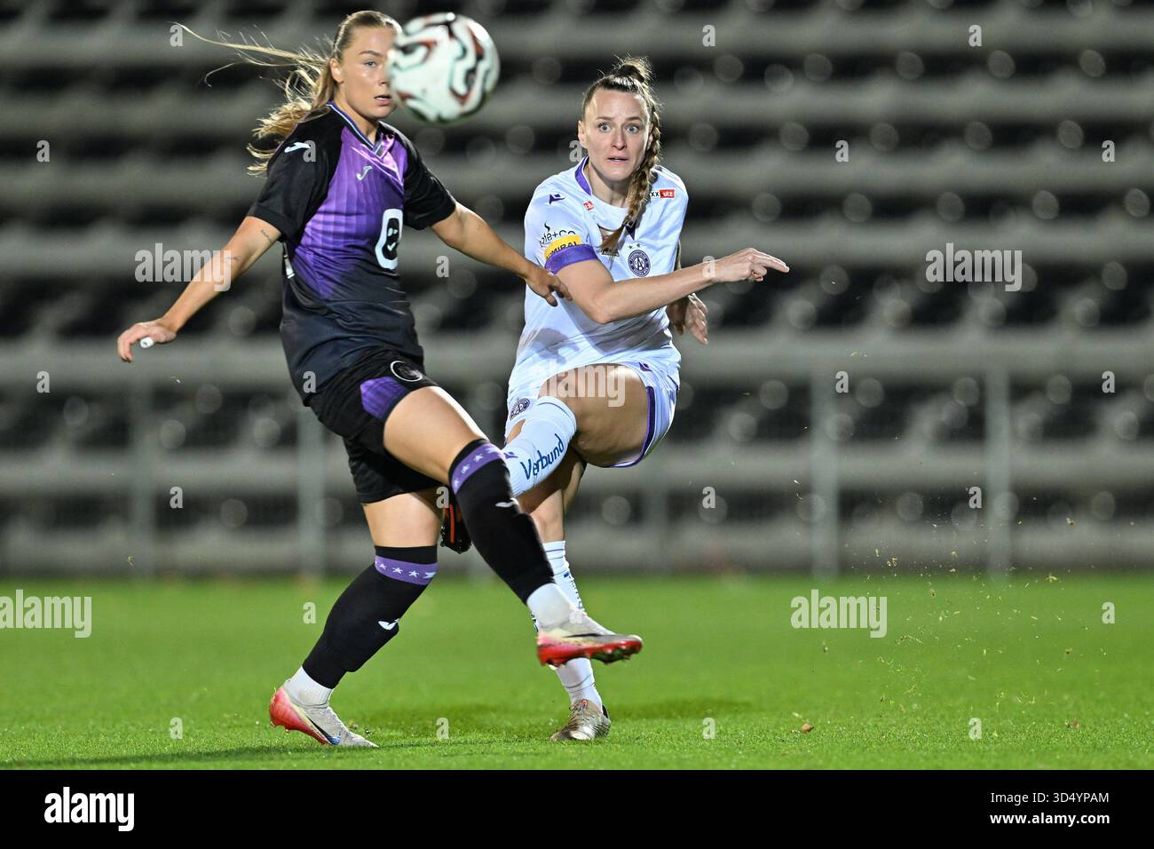 Rimante Jonusaite (20) of Anderlecht pictured defending on Virginia ...