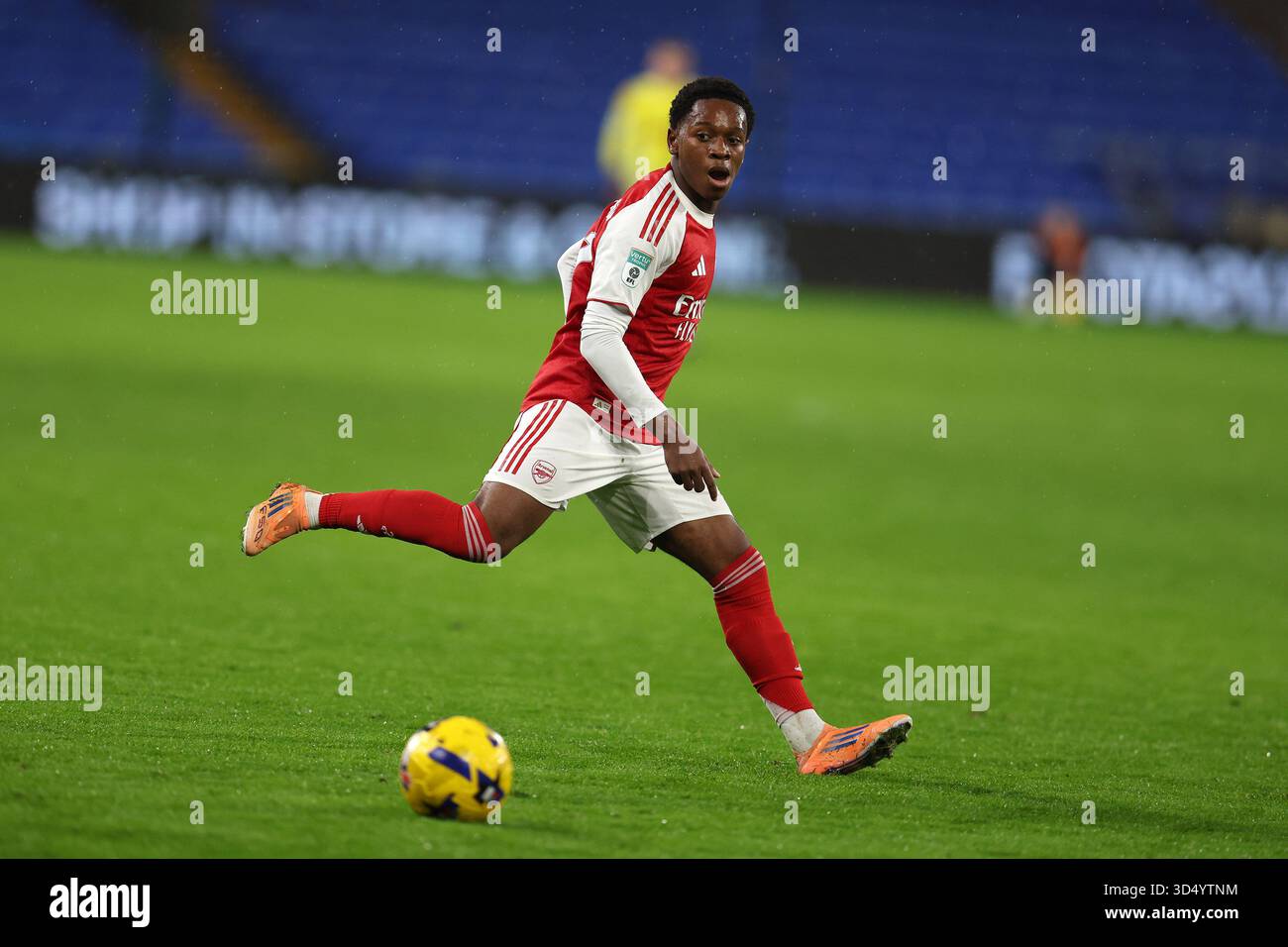 Brando Bailey-Joseph of Arsenal u21 in action. English Football League ...