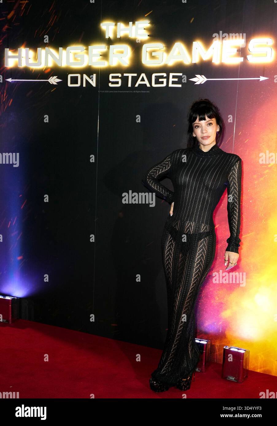 Lily Allen attending The Hunger Games on Stage world premiere at ...