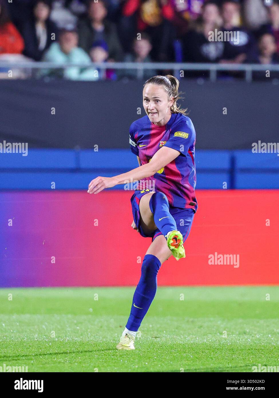 Caroline Graham Hansen (10) of Barcelona pictured during the soccer ...