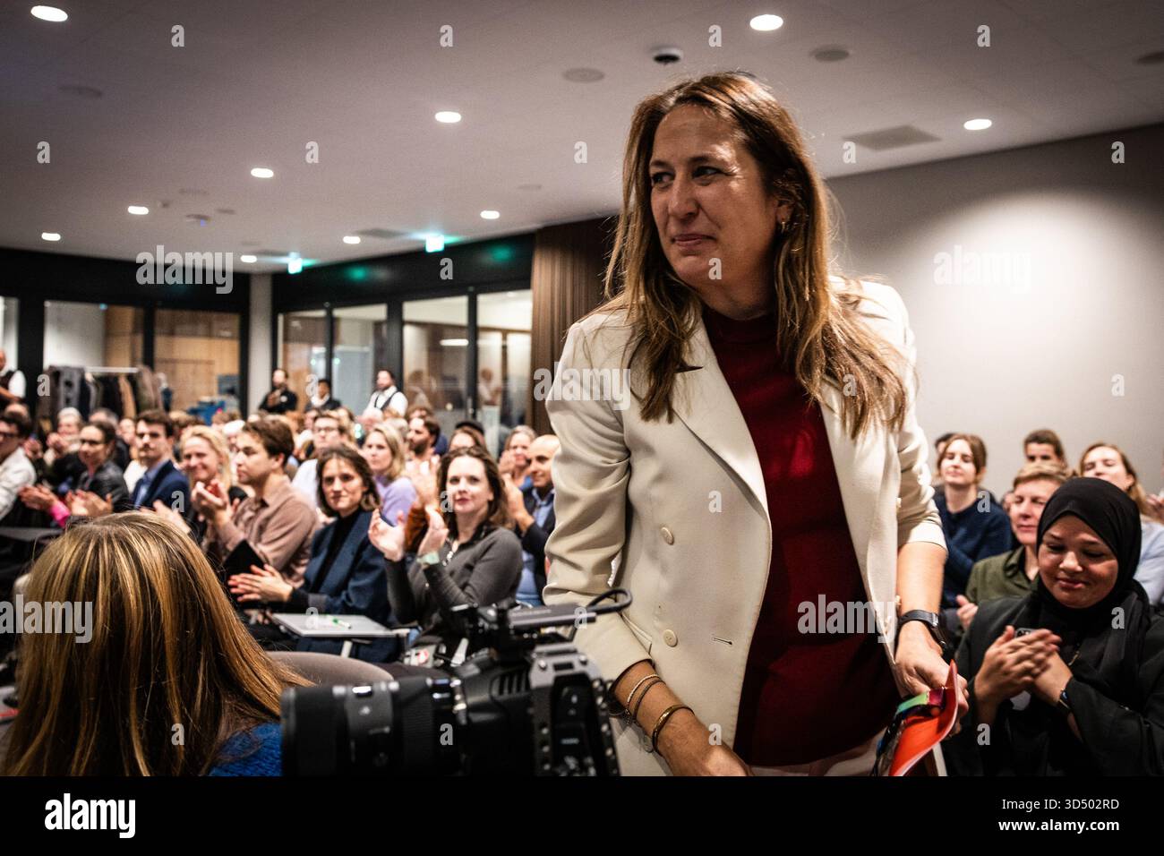 AMSTERDAM - Marjolein Moorman during her farewell as Labour Party (PvdA ...