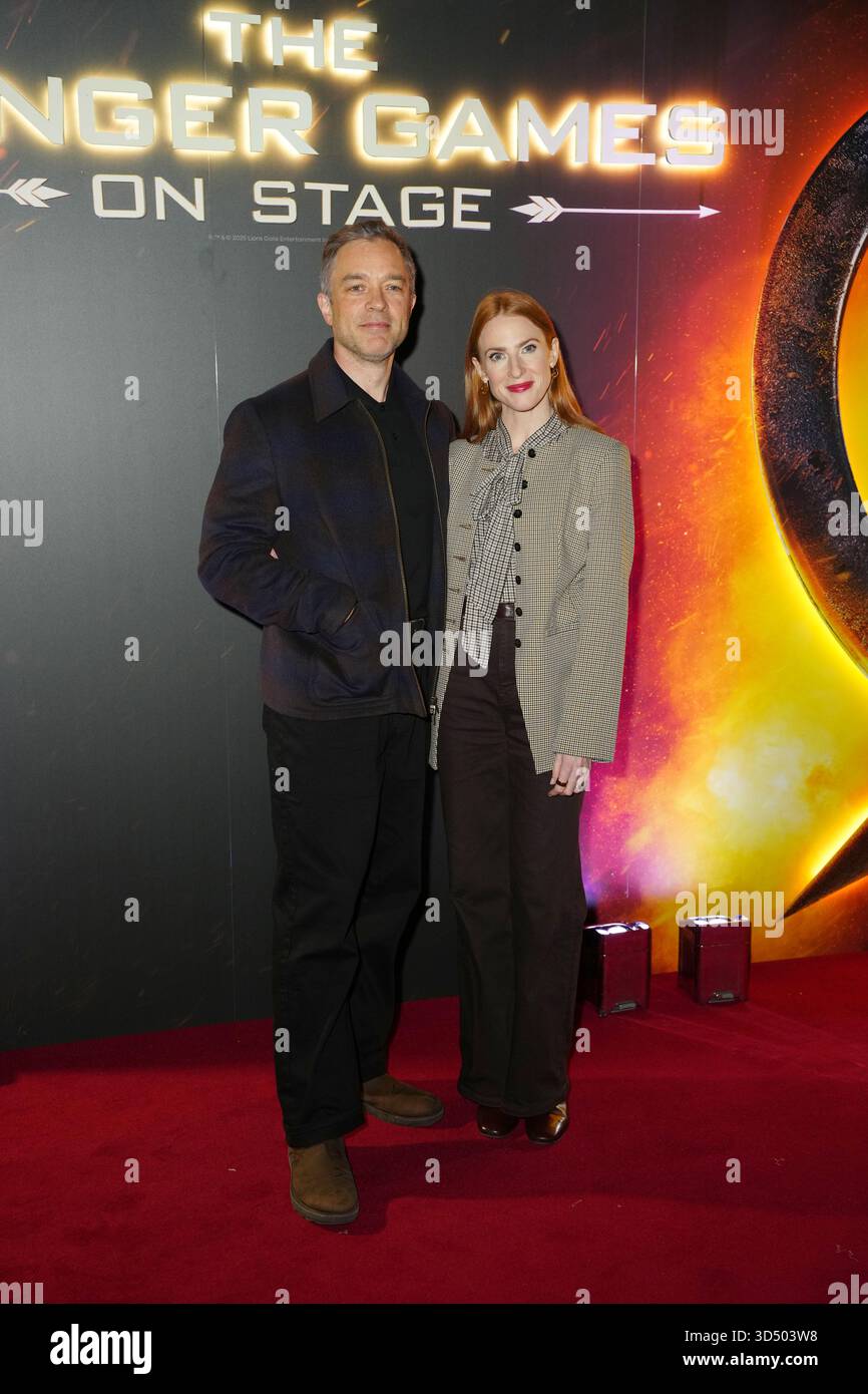 Hadley Fraser and Rosalie Craig attending The Hunger Games on Stage ...