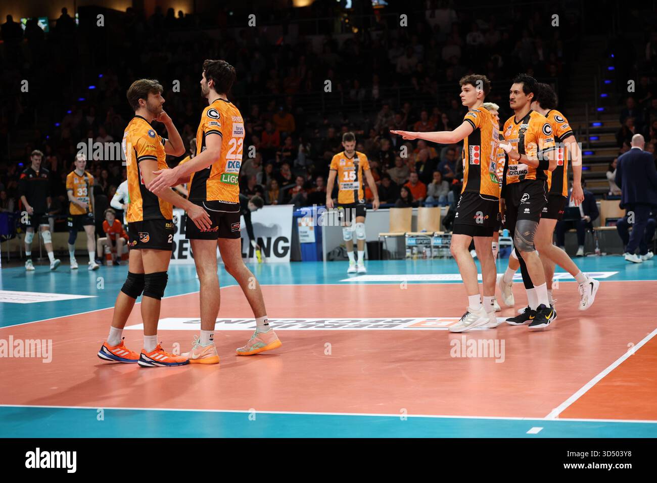 BERLIN, GERMANY - NOVEMBER 12: BR Volleys disappointed, frustration ...