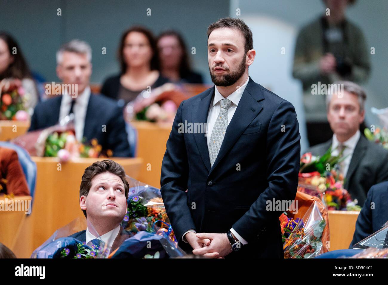 DEN HAAG, NETHERLANDS - NOVEMBER 12: Silvio Erkens (VVD) during the ...