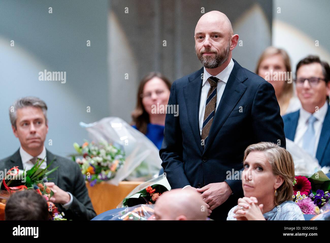 DEN HAAG, NETHERLANDS - NOVEMBER 12: Peter de Groot (VVD) during the swearing-in ceremony as a ...
