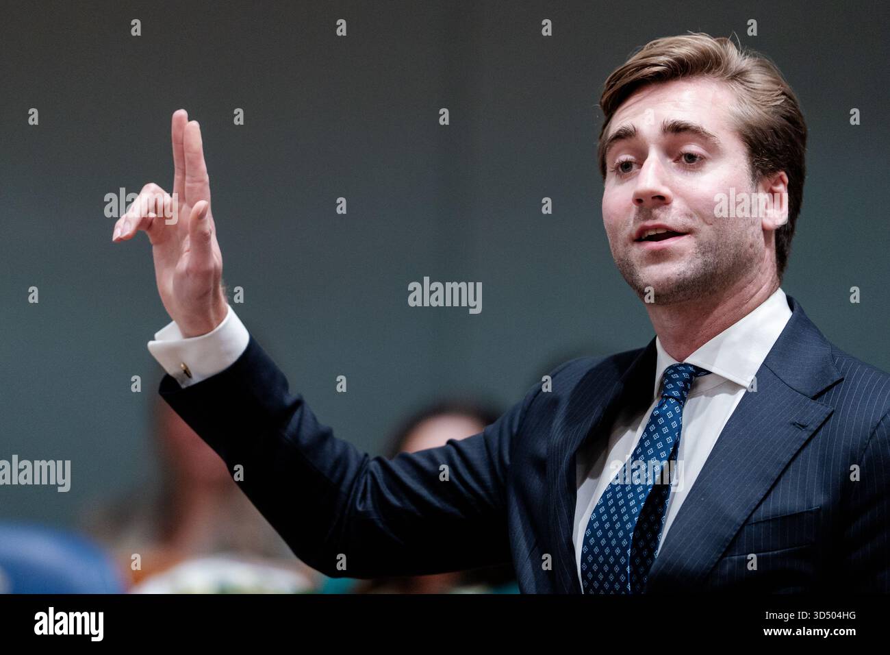 DEN HAAG, NETHERLANDS - NOVEMBER 12: Freek Jansen (FVD) during the ...