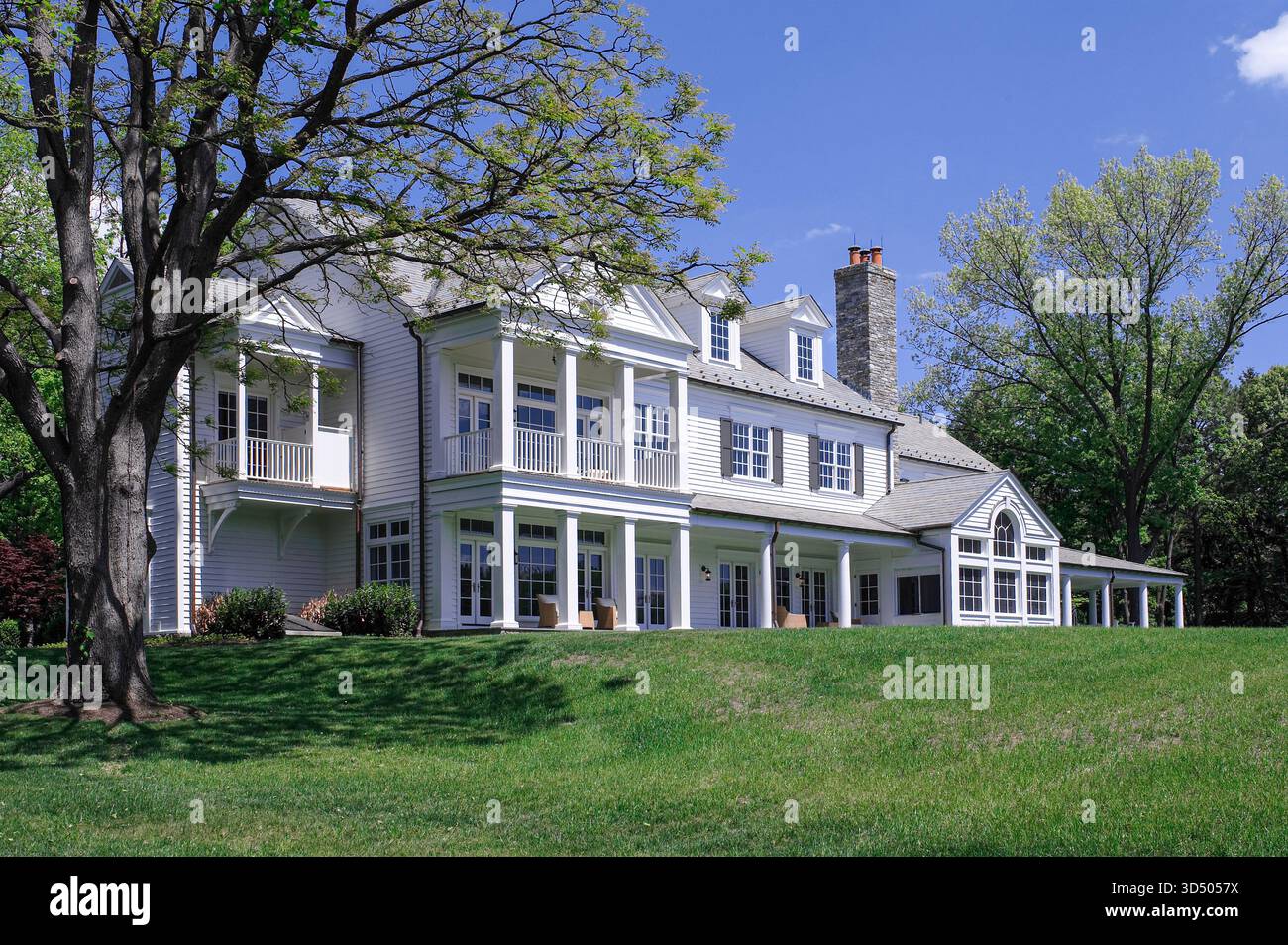 Large expensive home exterior, Haverford Pennsylvania, USA Stock Photo ...