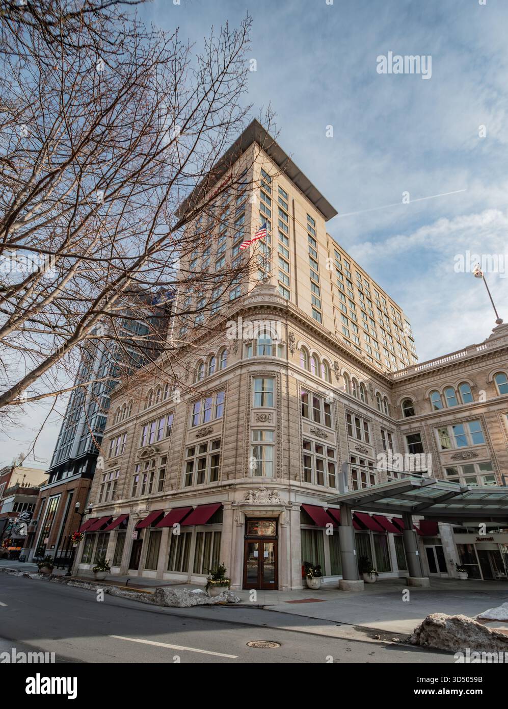 Downtown Lancaster on a Winter Evening Stock Photo - Alamy